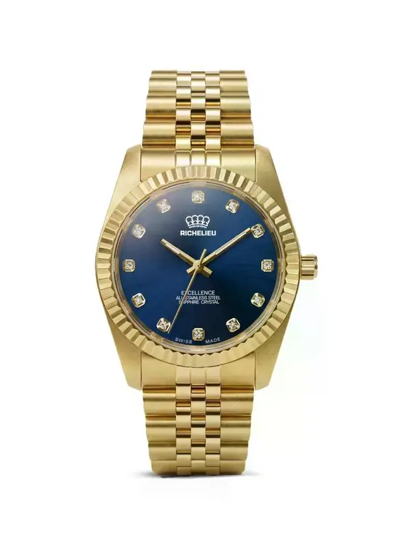 RICHELIEU SWISS Logo-detail 22mm Watch - Blue