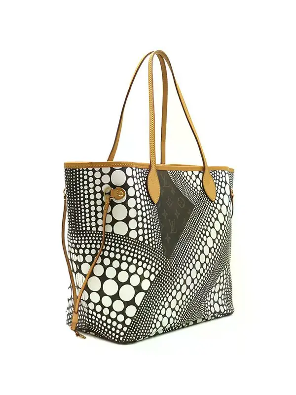 LOUIS VUITTON Yayoi Kusama Monogram Neverfull Mm Tote Bag