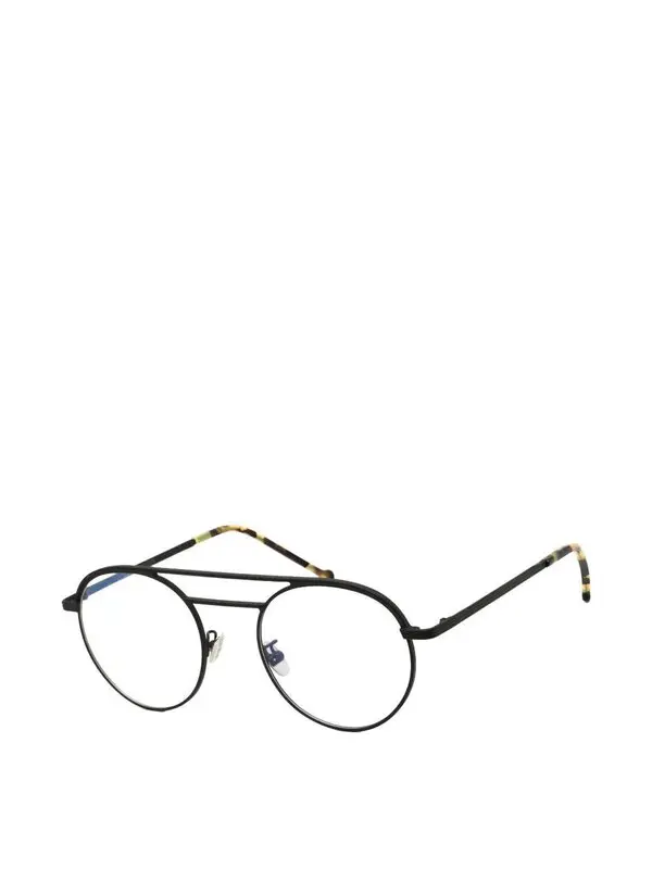 CUTLER & GROSS Round Frame Eyeglasses - Black
