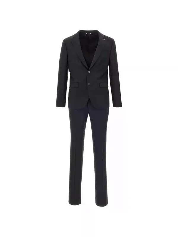 MANUEL RITZ Single-breasted Slim-fit Suit - Black