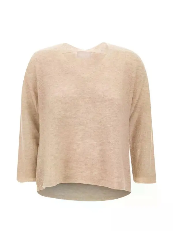 Hemisphere V-neck Cashmere Sweater