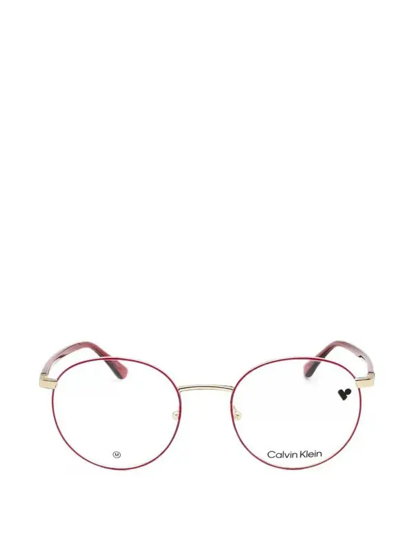 Calvin Klein Round-frame Glasses - Red