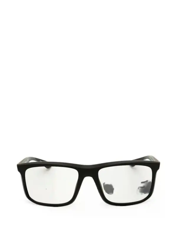 Emporio Armani Rectangle-frame Glasses - Black
