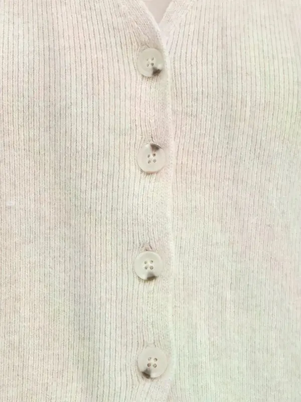 OUI Ribbed Knit V-neck Waistcoat