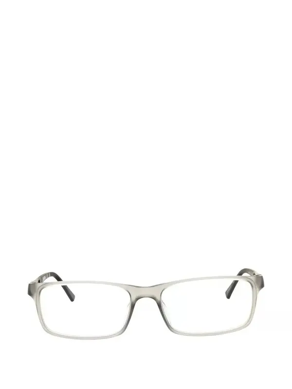 HARLEY-DAVIDSON Rectangle Frame Eyeglasses With Logo Plaque - Grey