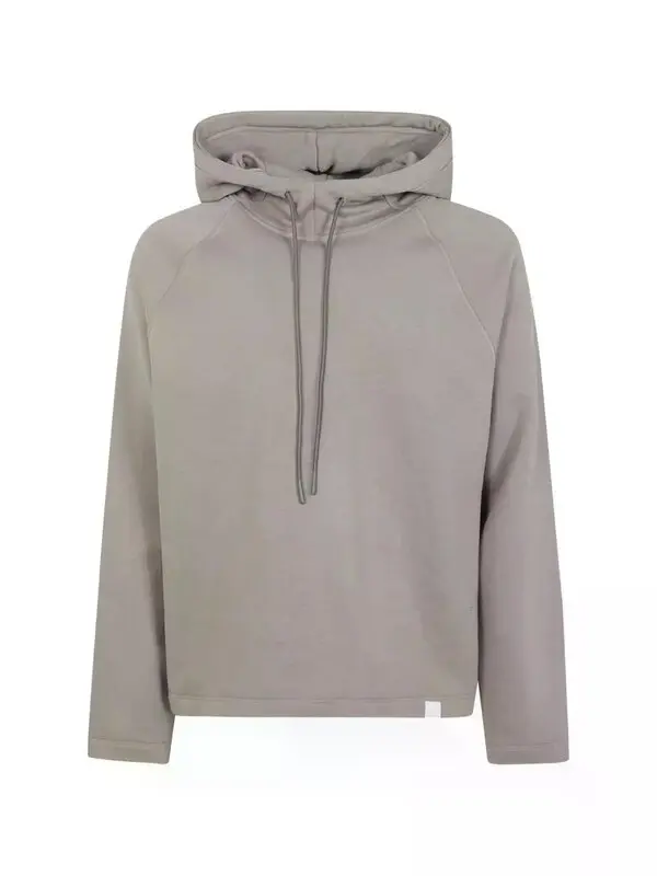 WOC Raglan-sleeve Drawstring Hoodie - Brown