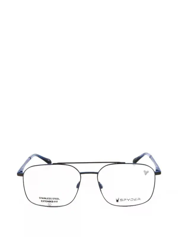 SPYDER Pilot-frame Eyeglasses - Blue