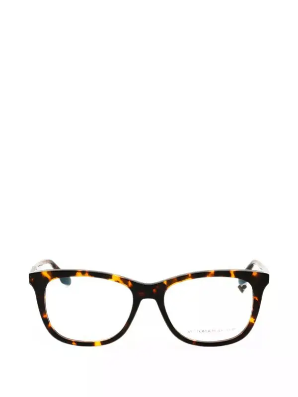 Victoria Beckham Tortoiseshell-pattern Rectangle-frame Glasses