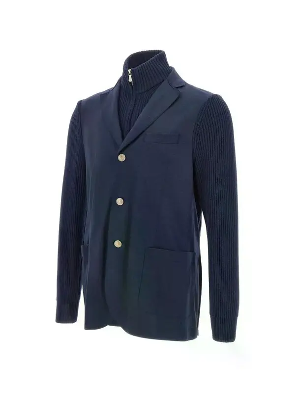 Eleventy Single-breasted Wool Jacket