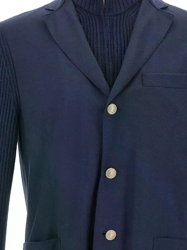 Eleventy Single-breasted Wool Jacket