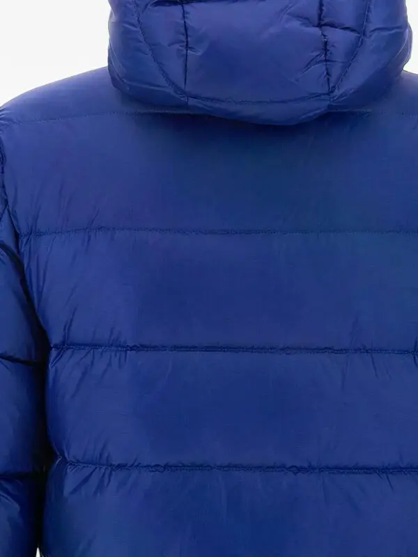 AFTER/LABEL Quilted Down Jacket With Drawstring Hood