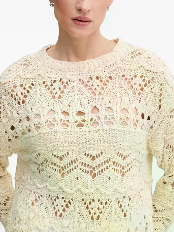 OUI Pointelle-knit Sweater