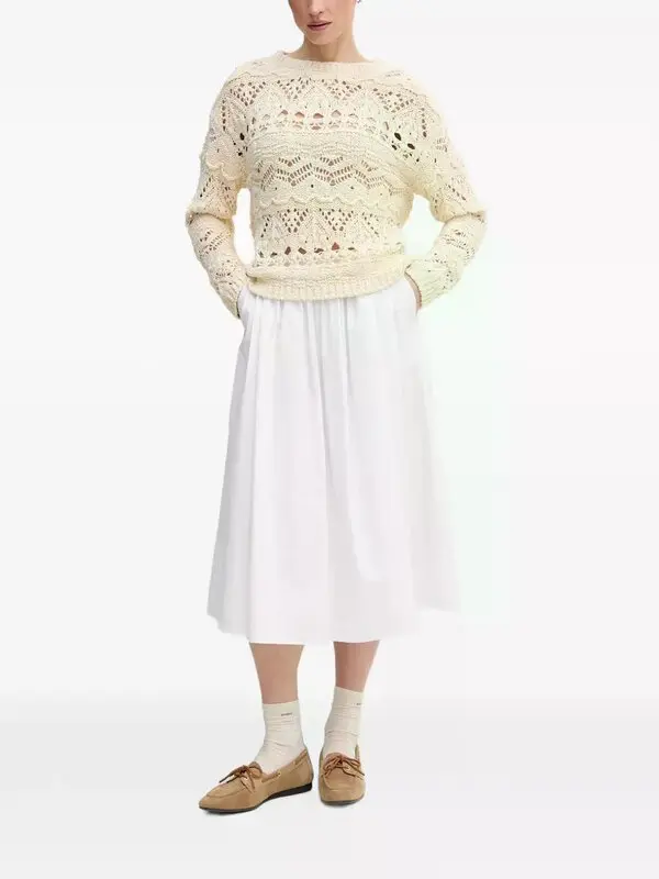 OUI Pointelle-knit Sweater