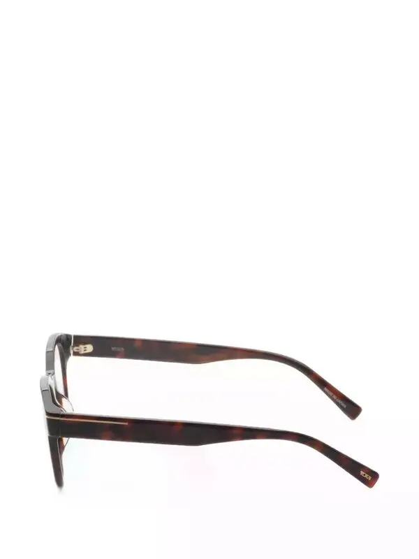 Tumi Tortoiseshell-effect Round-frame Glasses