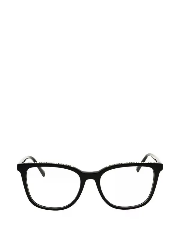Jones New York Crystal Embellished Rectangle Eyeglasses - Black