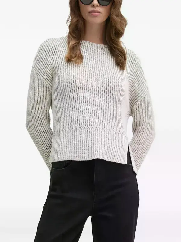 OUI Ribbed Sweater - Grey