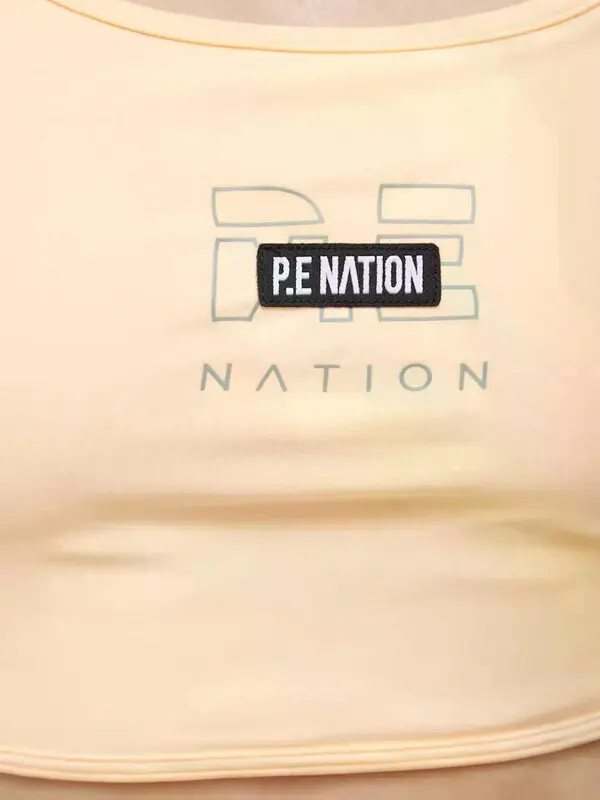 P.E Nation Logo-patch Sports Bra