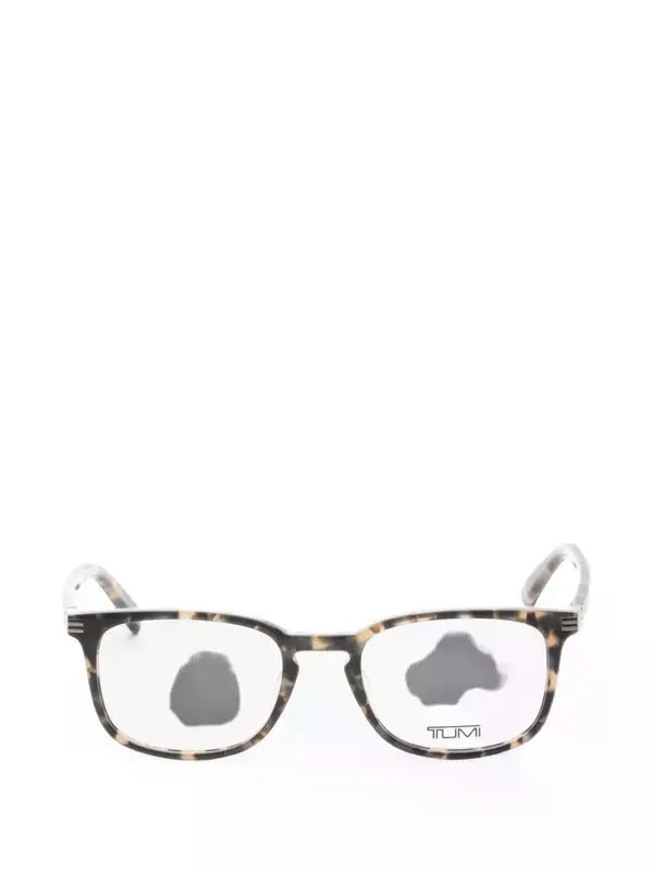 Tumi Tortoiseshell-effect Square-frame Glasses