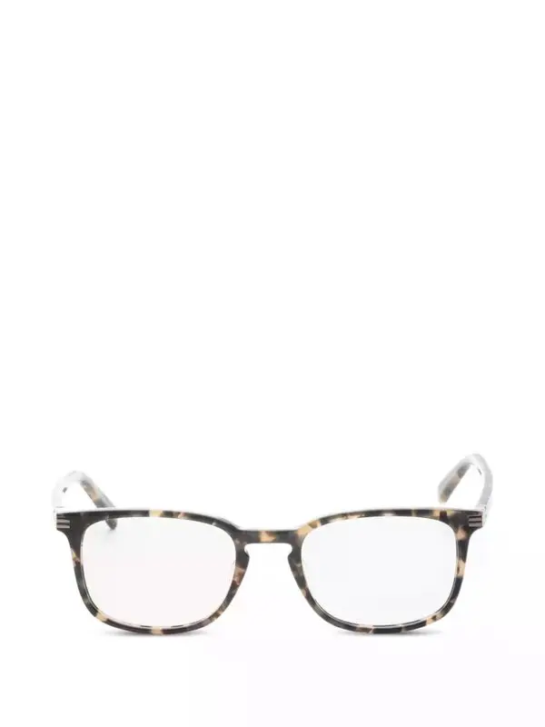 Tumi Tortoiseshell-effect Square-frame Eyeglasses