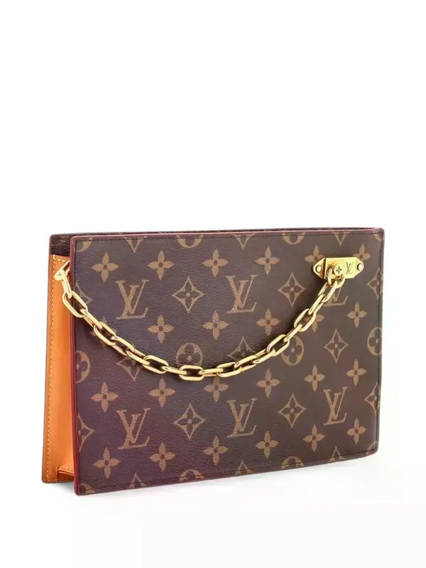 LOUIS VUITTON Legacy Chain Monogram Canvas Clutch Bag