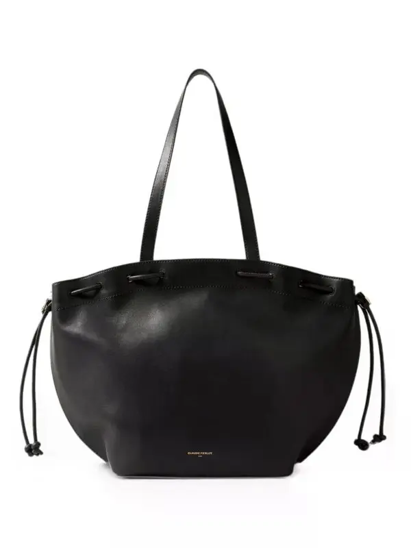 Claudie Pierlot Soft Smooth Leather Tote Bag - Black