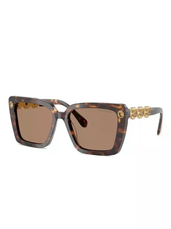 SWAROVSKI Crystal-embellished Square Sunglasses