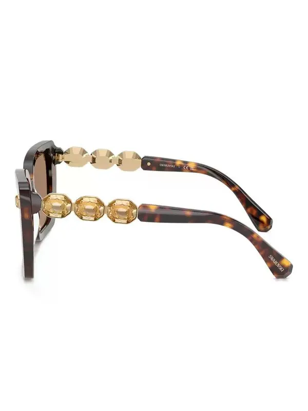 SWAROVSKI Crystal-embellished Square Sunglasses