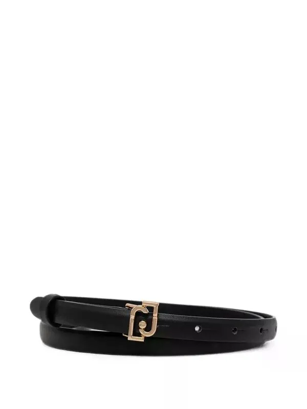 Liu Jo Logo Buckle Belt - Black