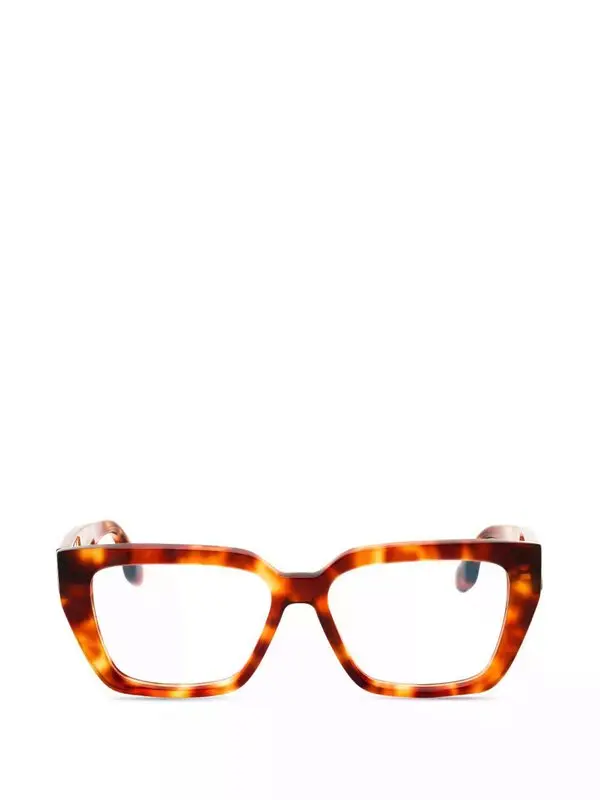 Victoria Beckham Tortoiseshell-effect Rectangle Eyeglasses