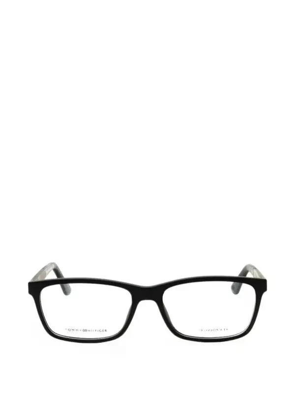 Tommy Hilfiger Rectangle Frame Eyeglasses - Black