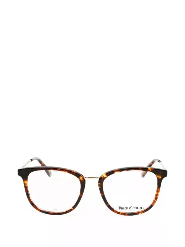 Juicy Couture Tortoiseshell-effect Round Frame Eyeglasses