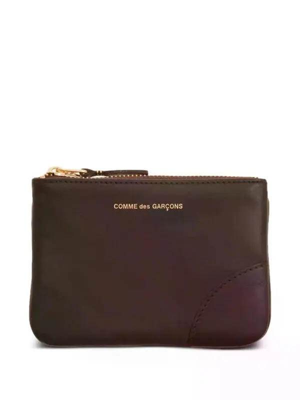 Comme Des Garçons Zipped Wallet - Brown