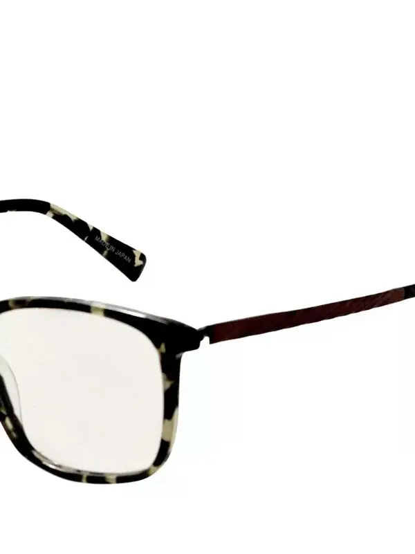 Tumi Square Frame Tortoiseshell Effect Eyeglasses