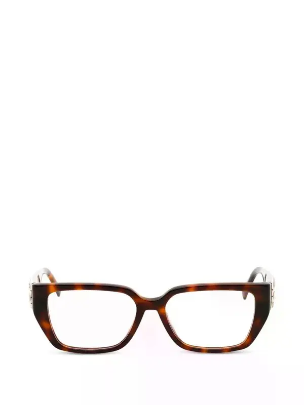SWAROVSKI Tortoiseshell Rectangle-frame Glasses With Embellished Detailing - Brown