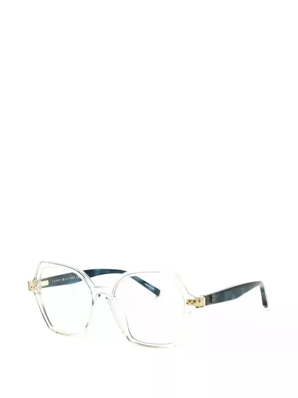Tommy Hilfiger Geometric Frame Eyeglasses - White
