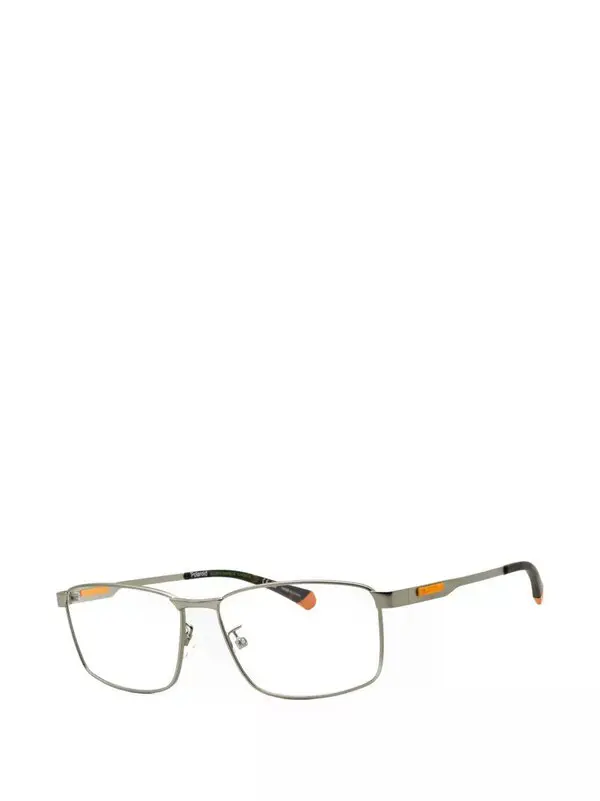 POLAROID Rectangle Frame Eyeglasses - Silver