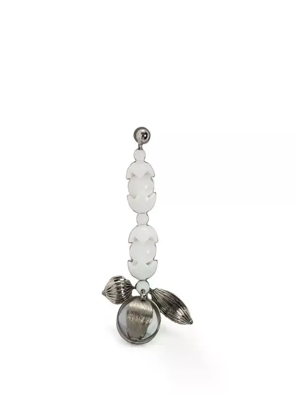 Marni Silver-tone Beaded Drop Earrings