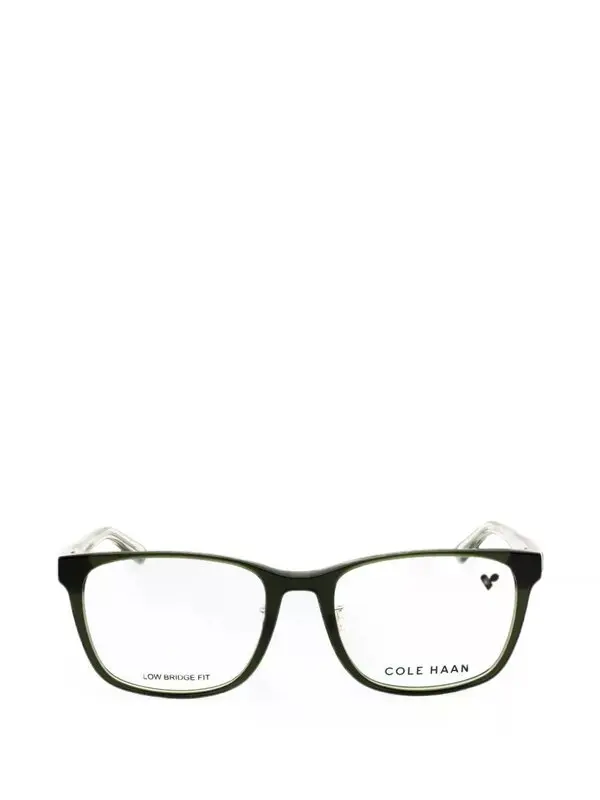 Cole Haan Rectangle-frame Glasses - Green