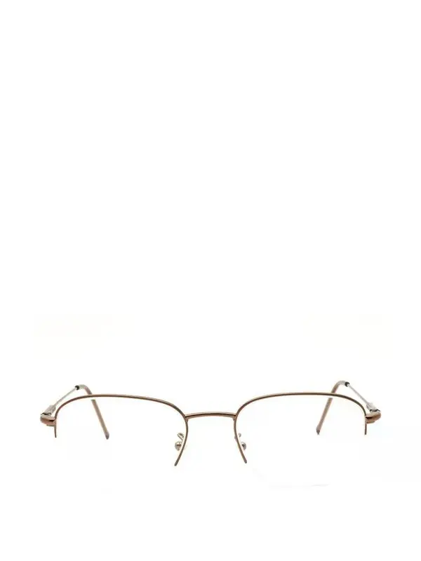 ELASTA Rectangle-frame Eyeglasses - Brown