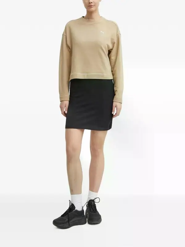 PUMA Logo Print Drop Shoulder Sweater