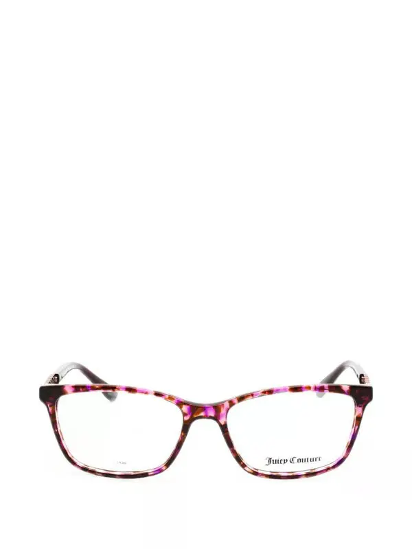 Juicy Couture Tortoiseshell-effect Rectangle Eyeglasses