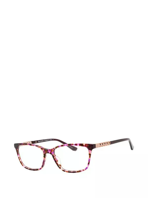 Juicy Couture Tortoiseshell-effect Rectangle Eyeglasses