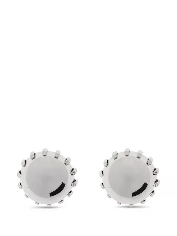 Marni Domed Stud Earrings - Silver