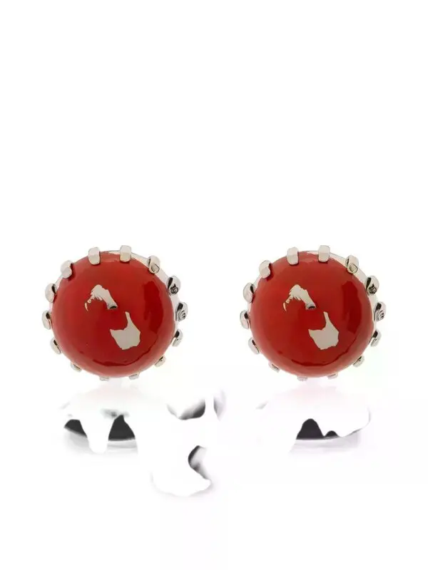 Marni Embellished Prong-set Earrings - Silver