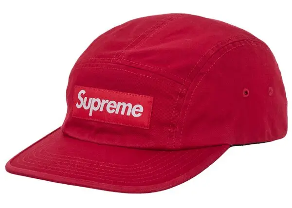 Supreme Washed Chino Twill Camp Cap