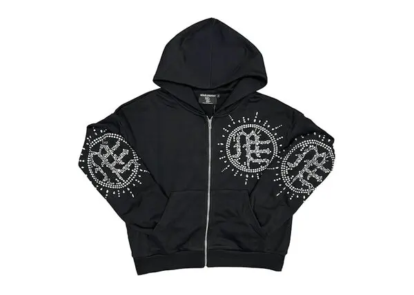 Mixed Emotion Eclipse Rhinestone Hoodie