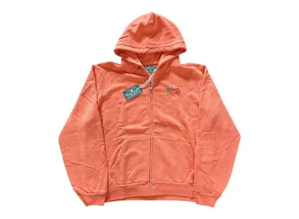 DENIM TEARS America Sportswear Zip Hoodie - Orange