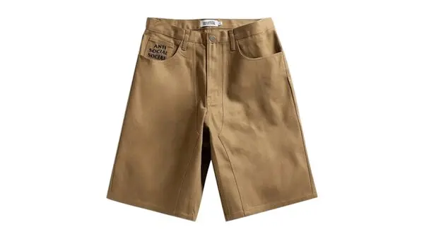 ANTI SOCIAL SOCIAL CLUB Chainstitch Carpenter Shorts - Brown