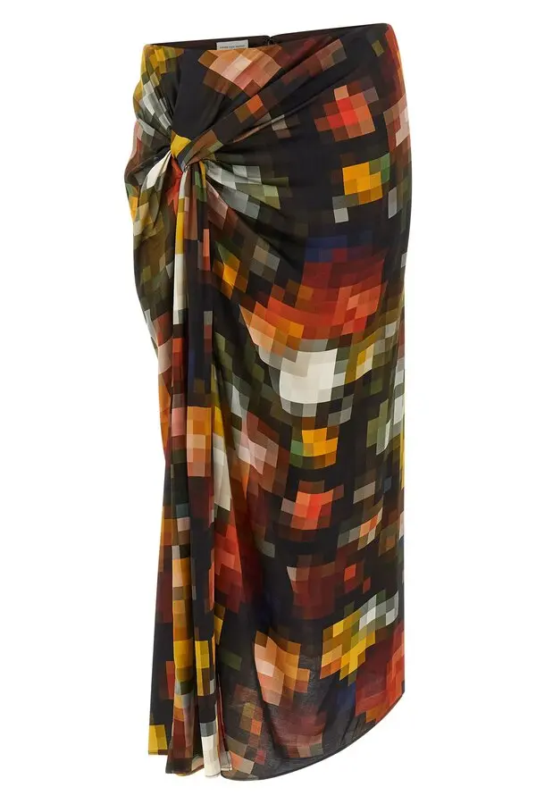 Dries Van Noten Suma Bis' Draped Skirt