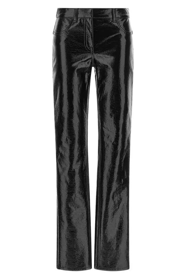 COURREGES Straight Vinyl Trousers
